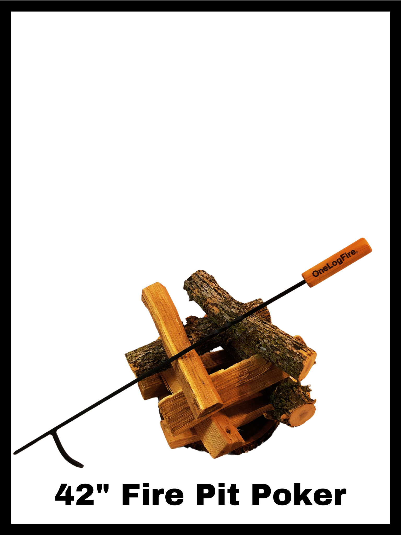 Fire Pit Poker 42'' Long | Fireplace Poker | Campfire Tools | Firepit ...