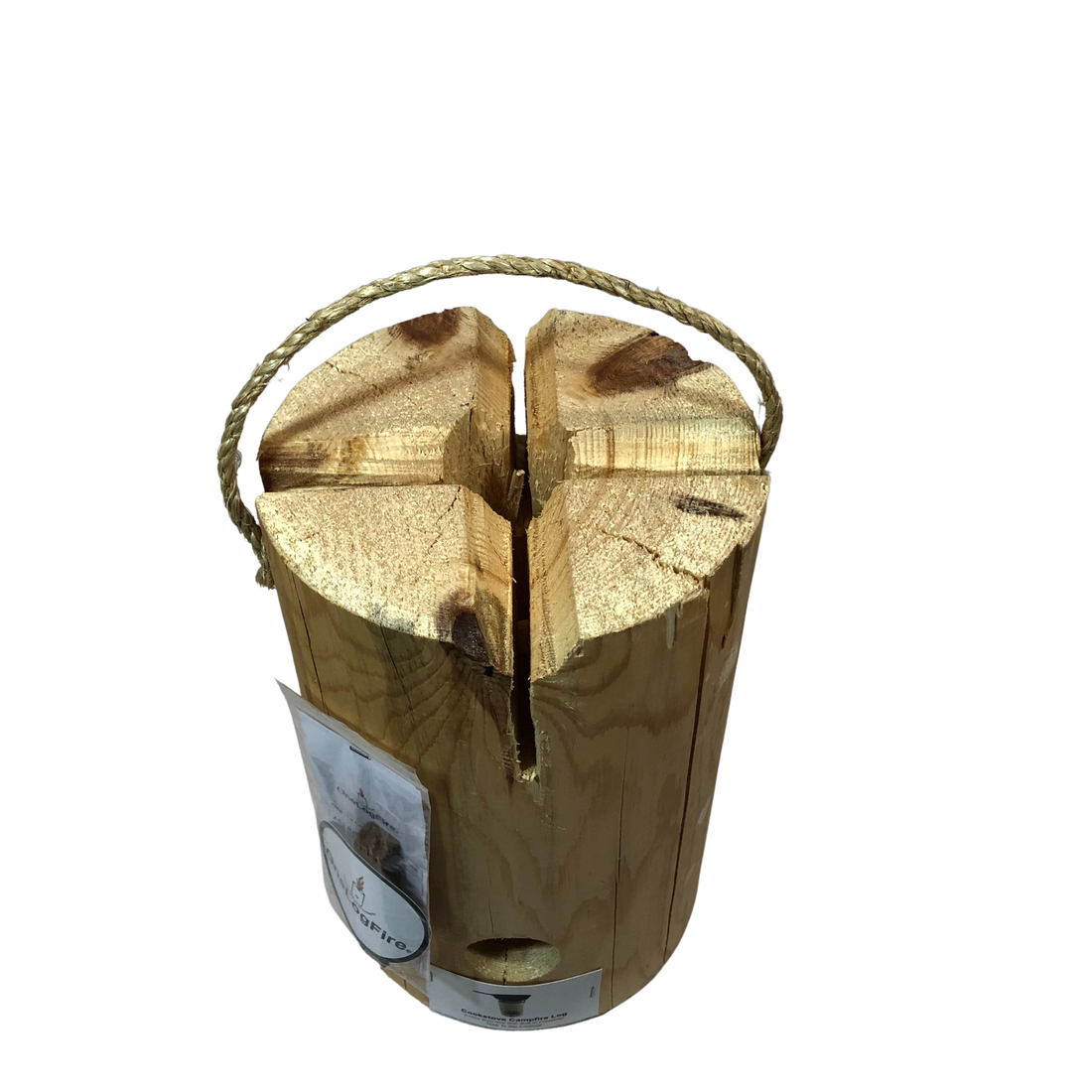 Cookstove Campfire Logs | Swedish Torch | Bonfire Tote | Rocket Stove ...